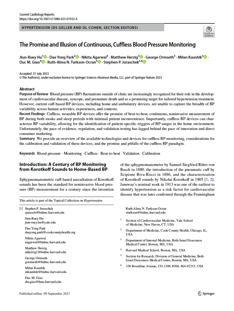 Current Cardiology Reports – Ruey Hu, MD, MPH